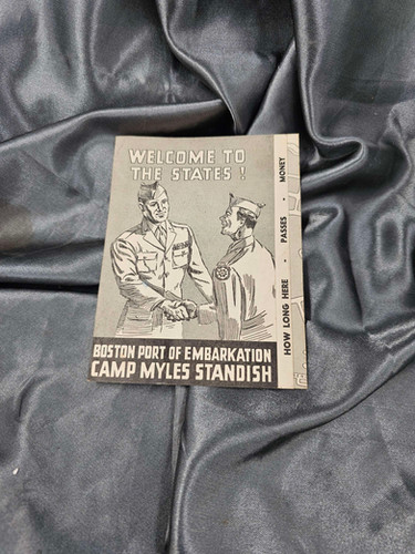 WWII US BOSTON CAMP MYLES REPATRIATION BOOKLET | The War Front