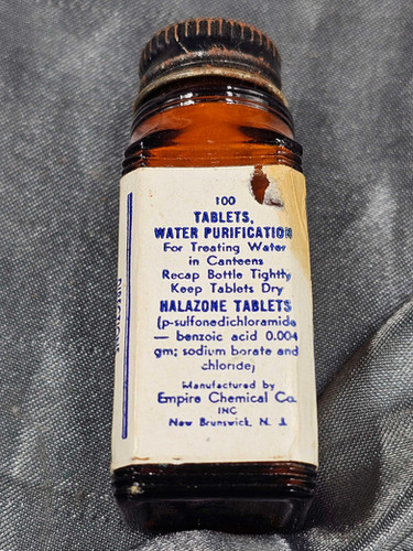 WWII HALAZONE TABLETS FOR JUNGLE KIT | The War Front