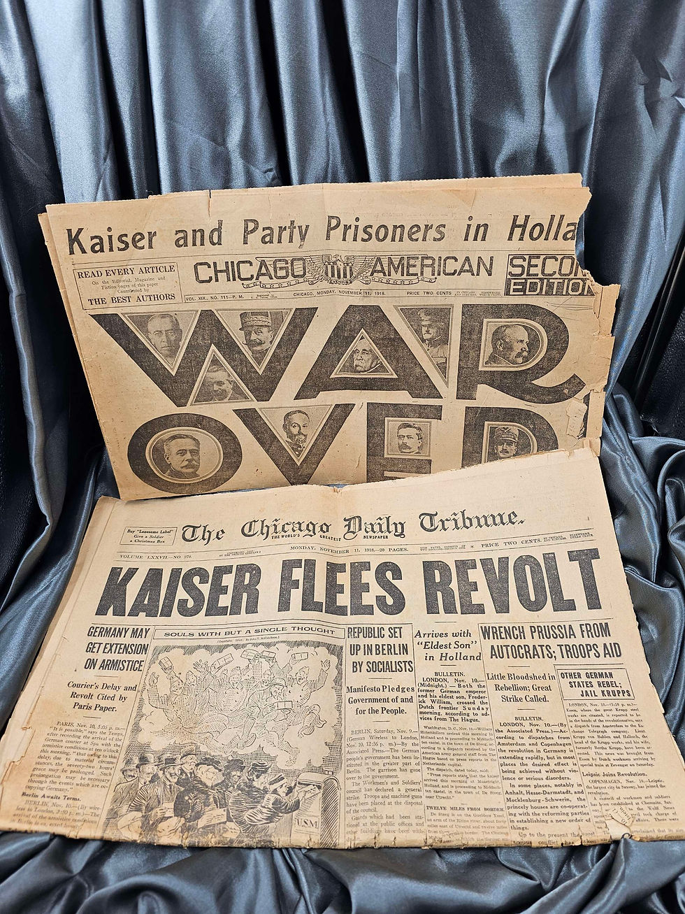 WWI ARMISTICE DAY (END OF WWI) NEWSPAPERS | The War Front