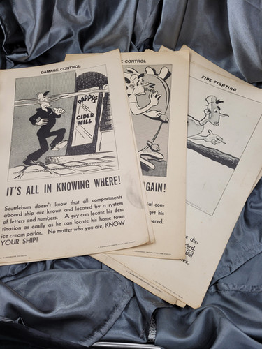 WWII US NAVY DAMAGE CONTROL PSA POSTER SERIES | The War Front