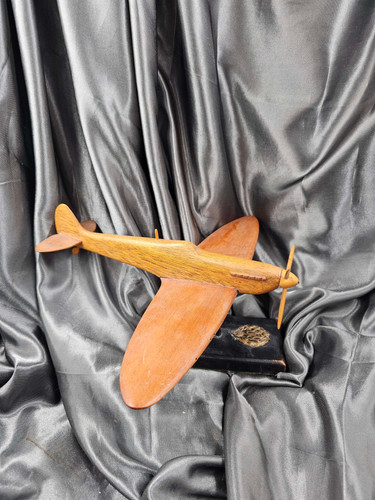 WWII RAF WOODEN DESK ORNAMENT SPITFIRE | The War Front