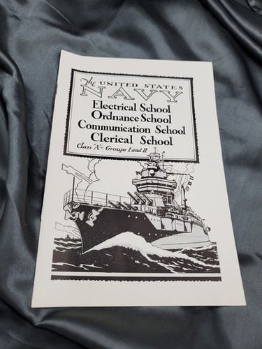 WWII ERA US NAVY TRAINING SCHOOL BOOKLET | The War Front