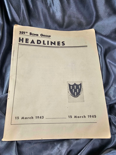 WWII US 321ST BOMB GROUP DOCUMENT | The War Front