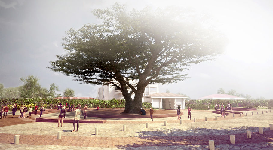 Architecte paysagiste de la place Chacha