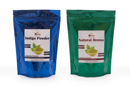 Henna & Indigo Powder 250 g Each | Kvaas Overseas