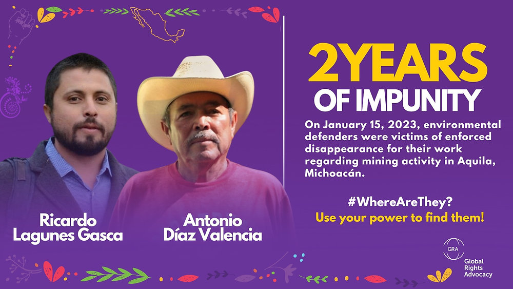 Two Years Without Ricardo and Antonio: Global Action Against Impunity!