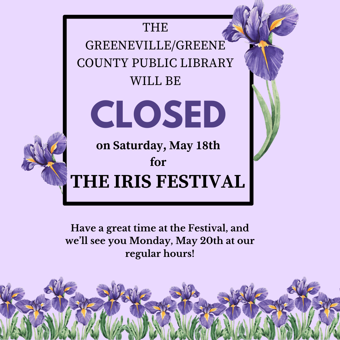 Library Closed Saturday May 18th