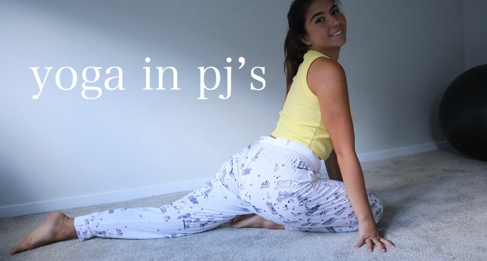 yoga video in pjs | mparisfitness