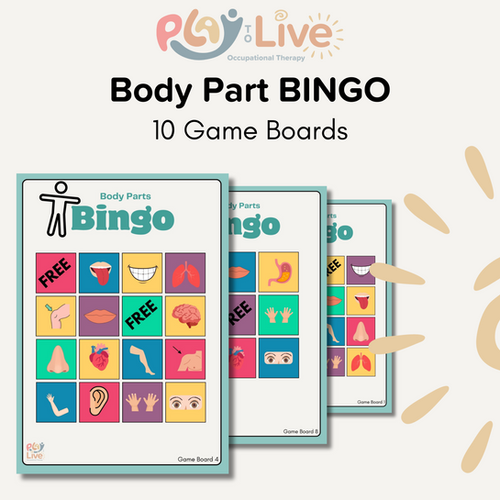 Body Part BINGO (digital download) | Play To Live Occupat