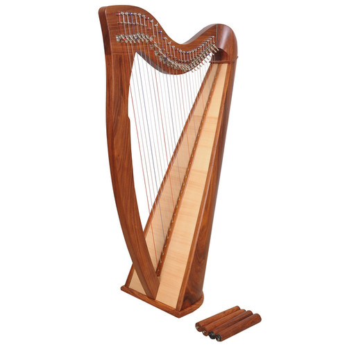 Claddagh 28 String Rosewood Harp | Collins Music Store