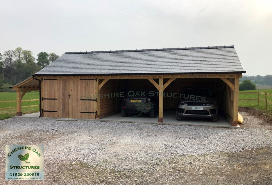How an Oak Frame Garage is Designed - A Case Study
