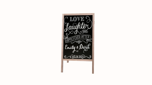 Extra Large Wooden Chalkboard | The Flawless Table