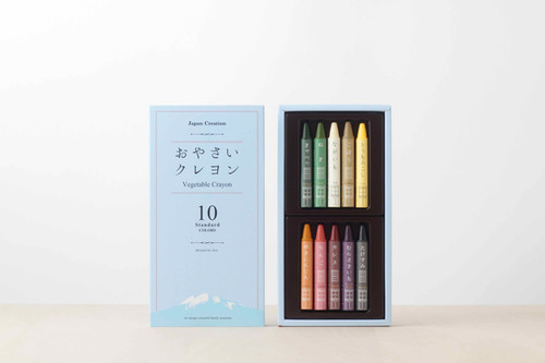 All-Natural Vegetable Crayons 10 color-pack, Mizuiro | MADE BY NATURE
