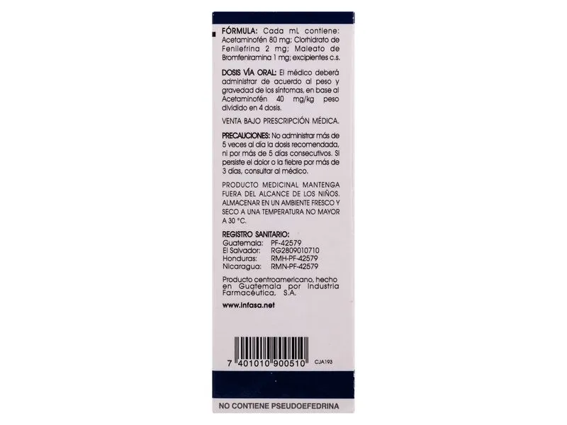 Gotas Pediatricas IRS De Infasa Frasco - 20ml | Nicashopping