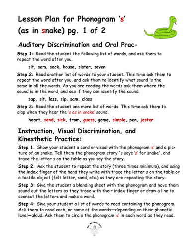S-M says 'sm' for Smile Orton-Gillingham Phonogram Lesson Plan Package ...