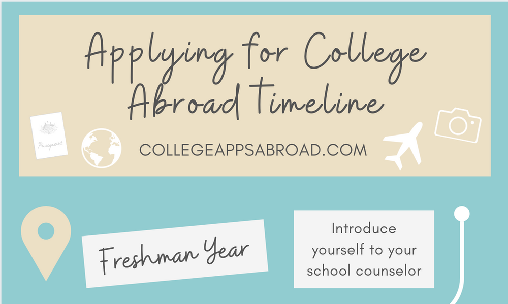 College admissions timeline for U.S. students applying for college abroad