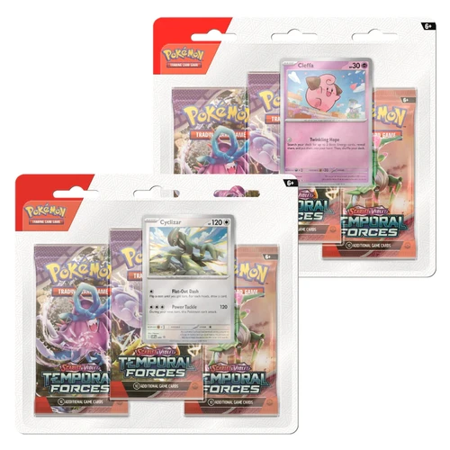 Temporal Forces 3x Booster Pack Blister Set with Cleffa & Cyclizar ...