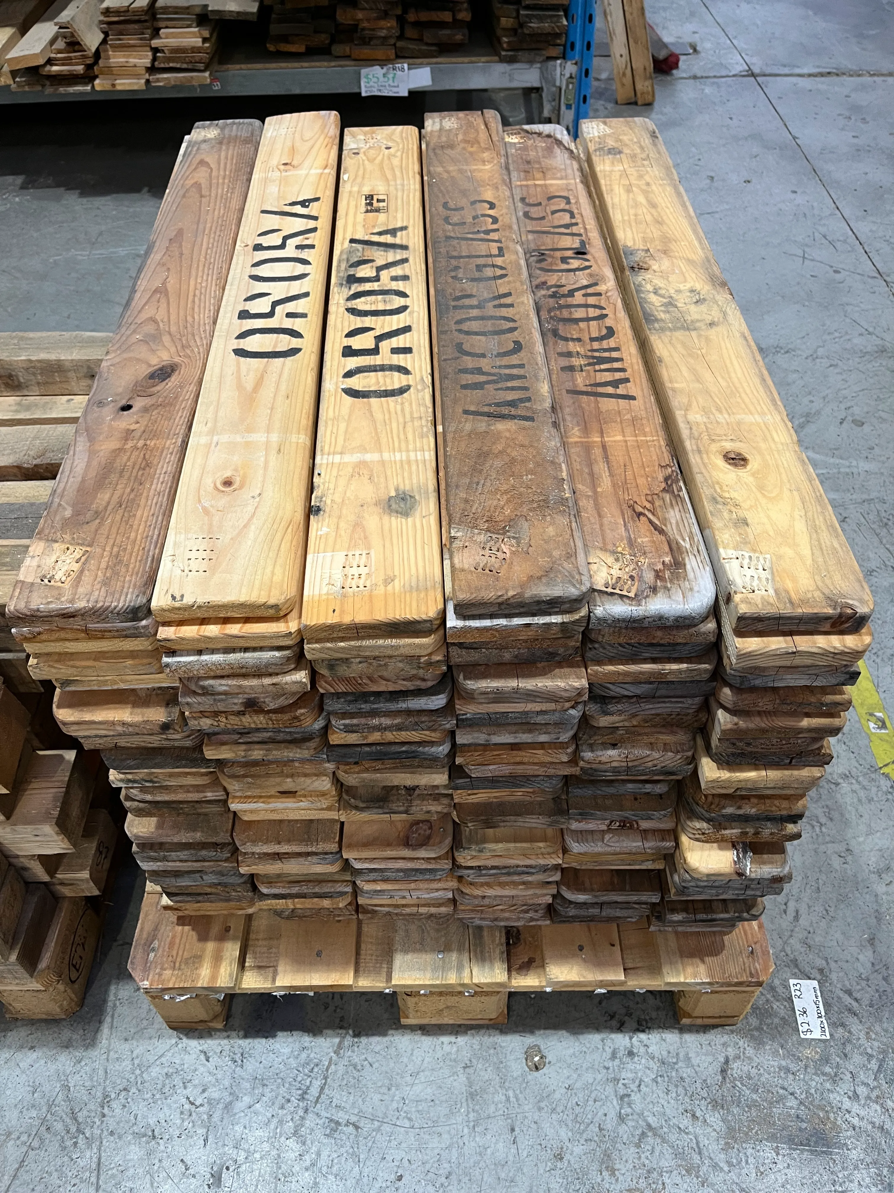 R54 1185x120x22mm Recycled Amcor Timber | bornagainpallets