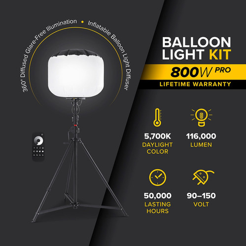 Pro Series 800-Watt LED Balloon Light Kit | slatercom