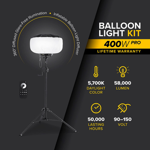 Pro Series 400-Watt LED Balloon Light Kit | slatercom