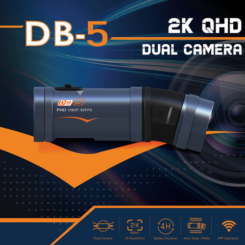 DB-5 2K Waterproof Helmet Camera | Bisado Motoring