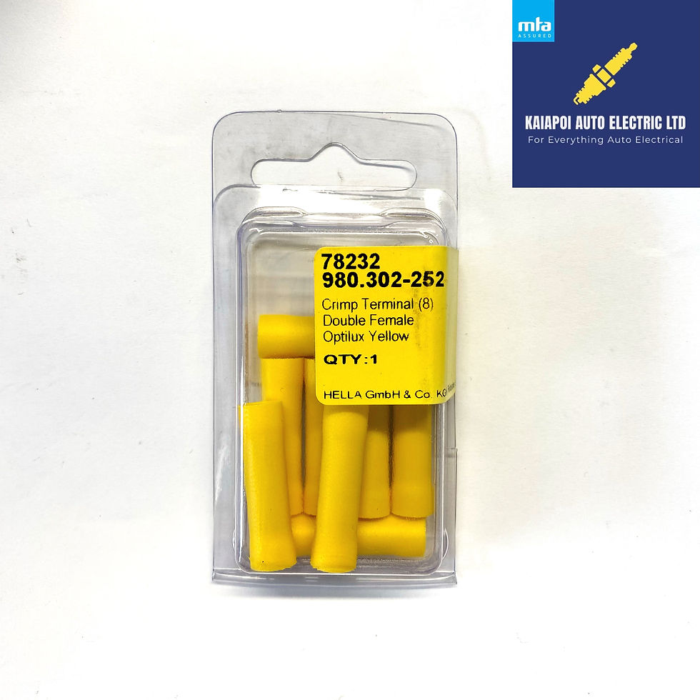 Cable Joiner Crimp Terminal- YELLOW | Kaiapoi AutoElectric