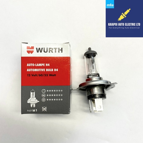 WURTH H4 Headlamp Bulb 12V 60/55W | Kaiapoi AutoElectric
