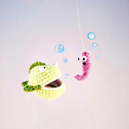Crochet Pattern Fish Game (Amigurumi tutorial PDF file) | Crochettiky