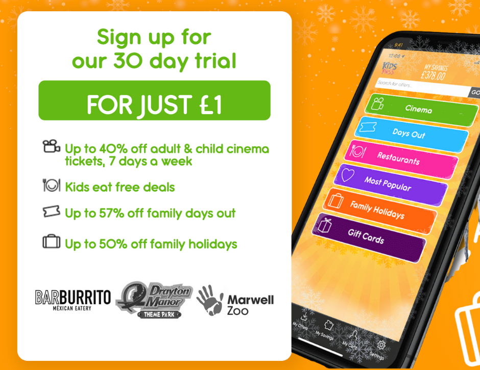 Grab Kids Pass Membership For Kids Offers For £1!