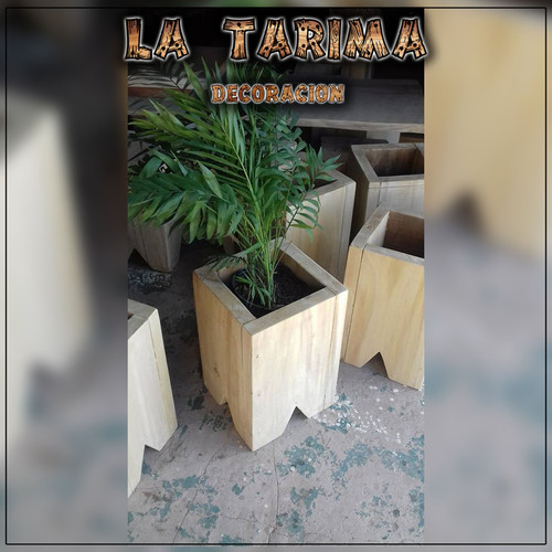 Macetas Muelitas | Madera Solida | Tienda