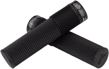 DMR DeathGrip Flangeless Grips - Thick, Lock-On, Black | Shorecyclingsports