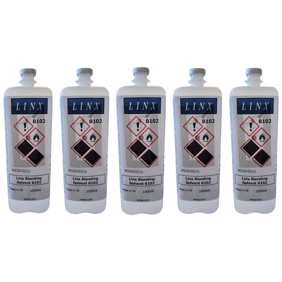 Linx 10 B102 Solvent MEK - 1 Case (5 x 1000ml Bottles) | Tecma