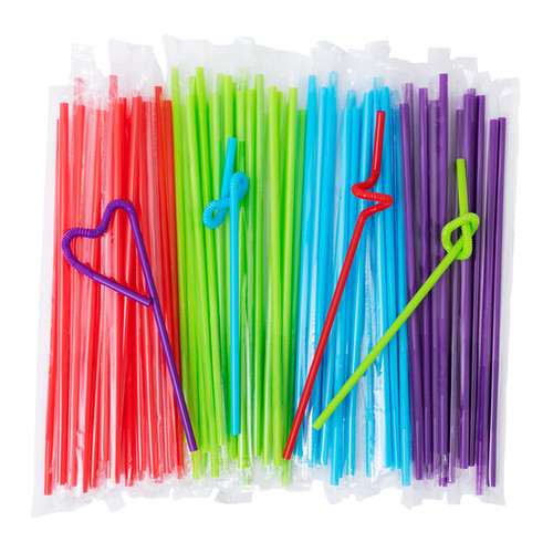 KOLORAE Individually Wrapped Super Flex Straw - 75 Count | blueoco