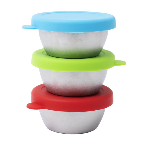 viovia Stainless Steel Condiment Cups - 3 Count | blueoco