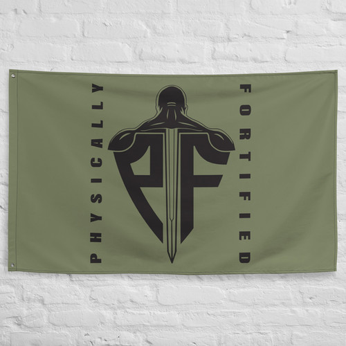 Physically Fortified Flag - Military Green | JailhousestrongApp.