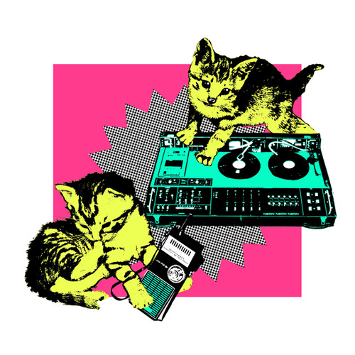 ' SCRATCHIN’ CATS - PINK (XL EDITION)' | The Cameron Twins