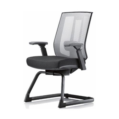 Mesh Back Visitor Chair with Comfortable Fixed Lumbar Support | Al Nabooda Interiors