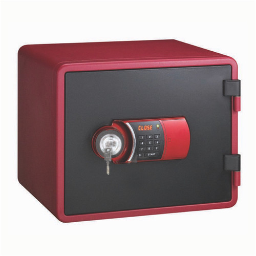 Eagle Safes Fire Resistant Safe (YESM-020K) - RED - Digital Lock + Key ...
