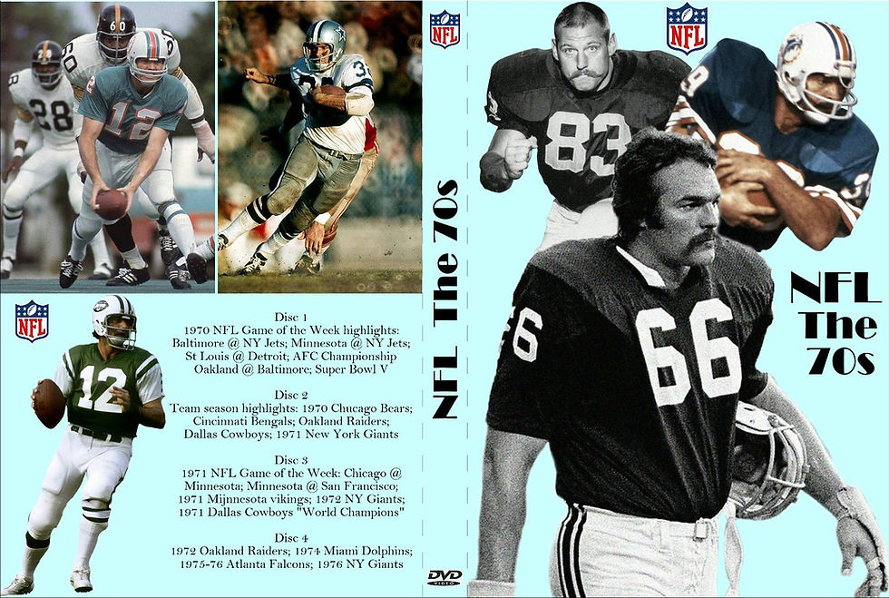NFL 1970-76 highlights 4 DVDs | Retro DVDs