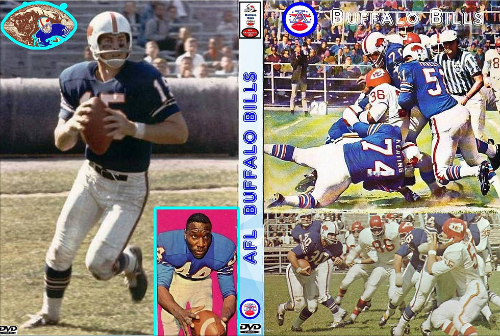 AFL American Football League Buffalo Bills 1960s highlights 4 DVDs ...