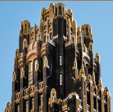 how to draw art deco buildings