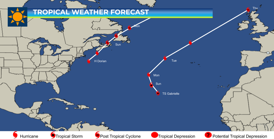 Atlantic Canada Hurricane Dorian Forecast