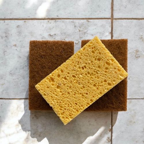 Coconut & Wood Pulp Scrubber Sponge 3 pk: The Ultimate Alternative to ...