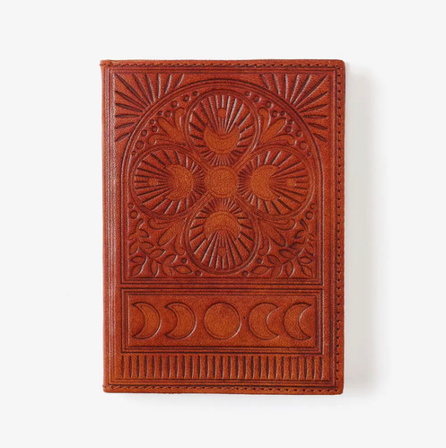 Embossed Leather Moon Journal | North End