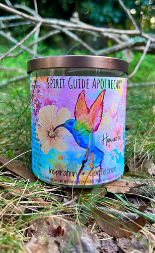 Hummingbird- Inspiration & Confidence- Spirit Guide Intention Candle ...