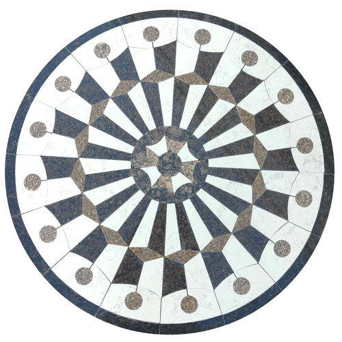36" Floor Marble Medallion 2024 | Medallion Designs