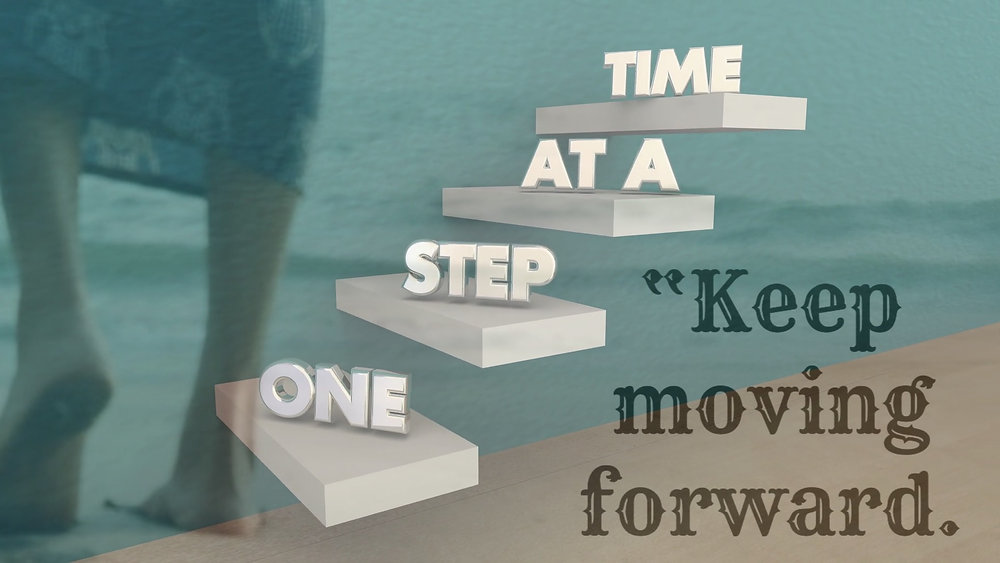 Moving forward first requires a step to be taken.