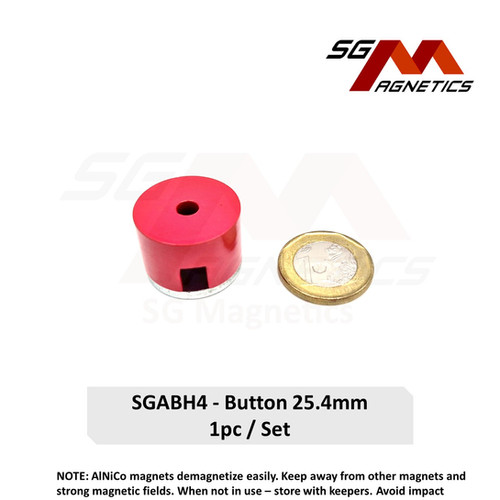 25.4mm - AlNiCo Button - High Temperature - Similar to Eclipse E823 ...