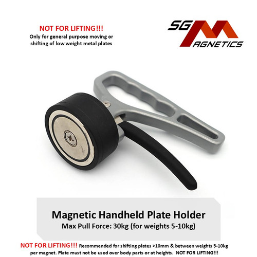 Handheld Magnetic Plate Holder (Small plate - NOT for lifting) Lifter ...