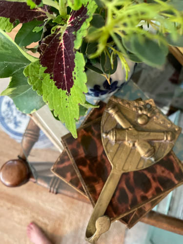 Brass canon crest wall hook | Plate and Plaid